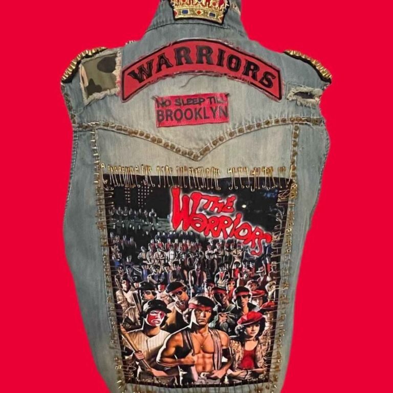 Warriors Denim Vest| Battle Jackets on SALE| Retro Jacket| Racer Jacket